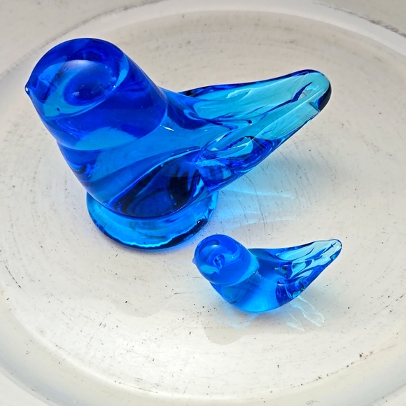 Sunny Day | Accents | Big Small Vintage Sunny Day Set Of Bluebird Glass ...
